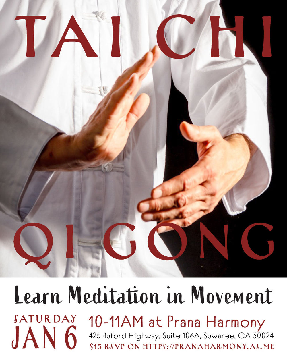Learn Meditation in Movement: Tai Chi & Qi Gong – Prana Harmony